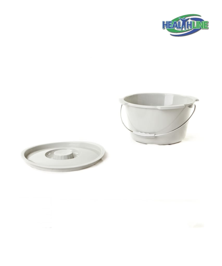 Commode Pail W/Lid 7″ Quart | Healthline Trading