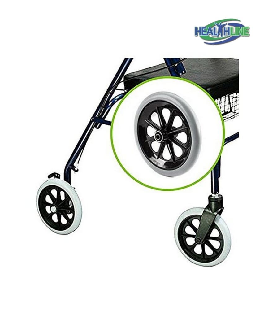 Bariatric Rollator Walker Heavy Duty with Large Padded Seat up to 400 ...