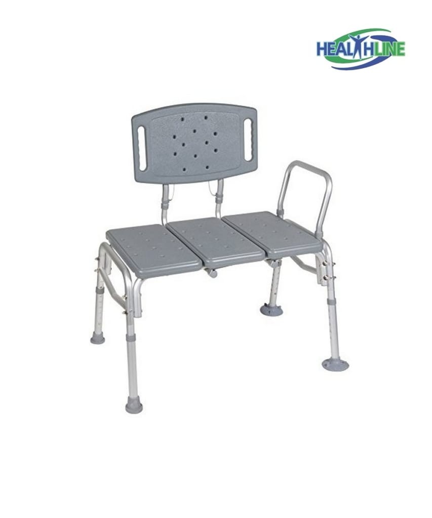 Heavy Duty Transfer Bench W/back | Healthline Trading
